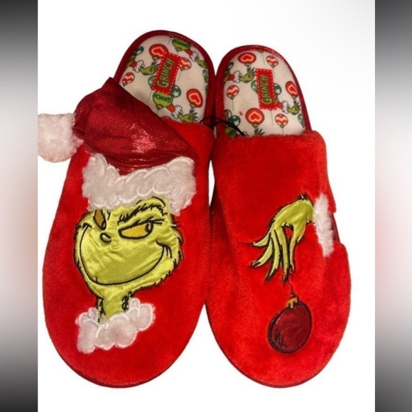 Dr. Seuss | Shoes | The Grinch Slippers Women Various Sizes | Poshmark
